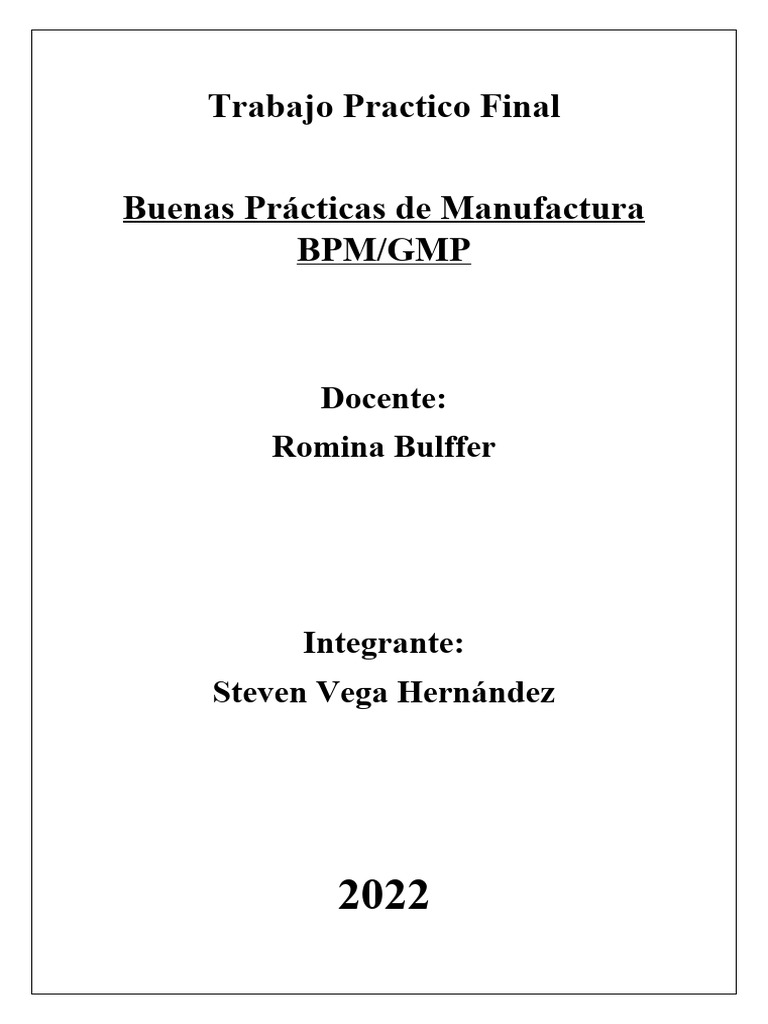 Trabajo Practico Final BLP | PDF