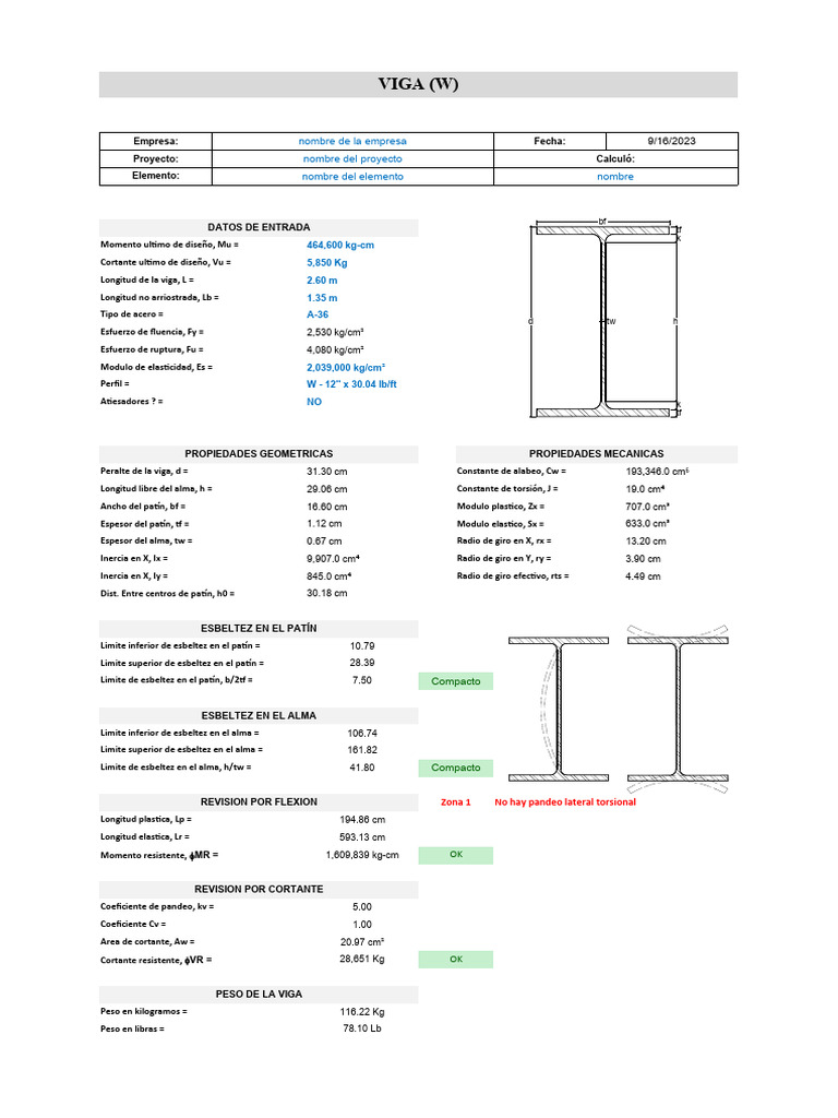 Placas Base NTC 2021 | PDF | Pandeo | Viga (Estructura)