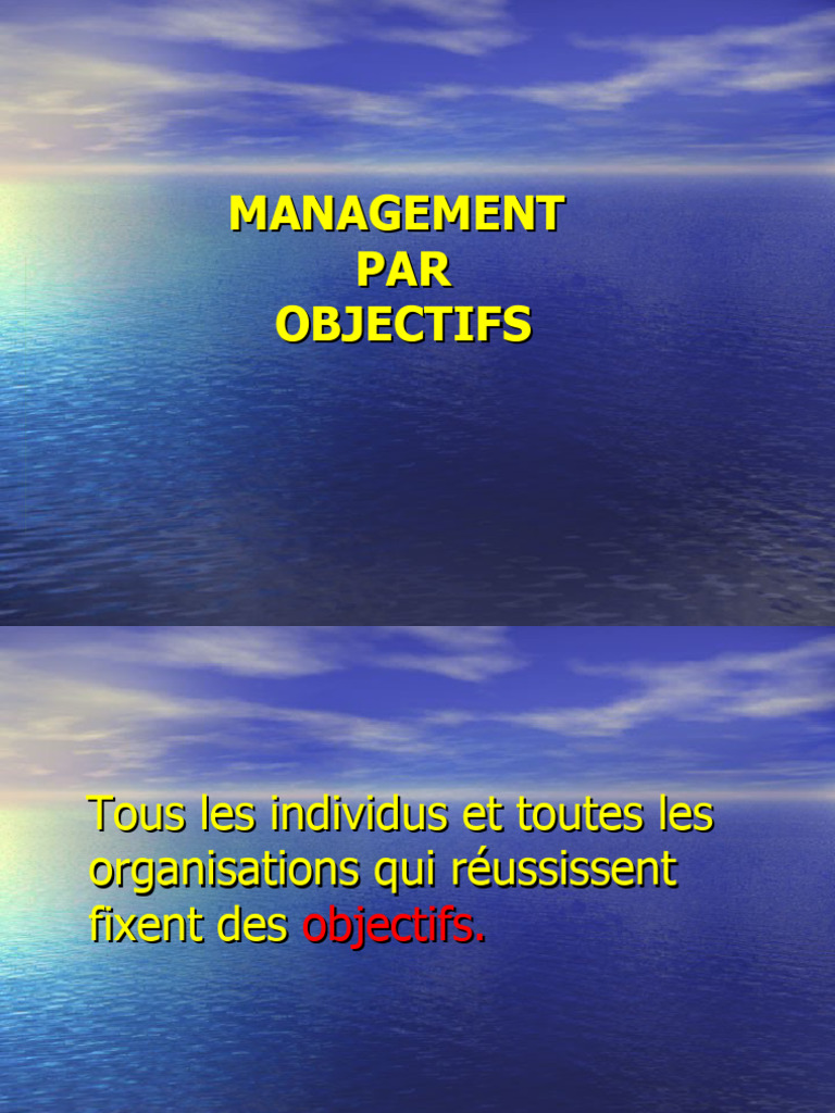 Direction Par Objectifs | PDF | Données | Business