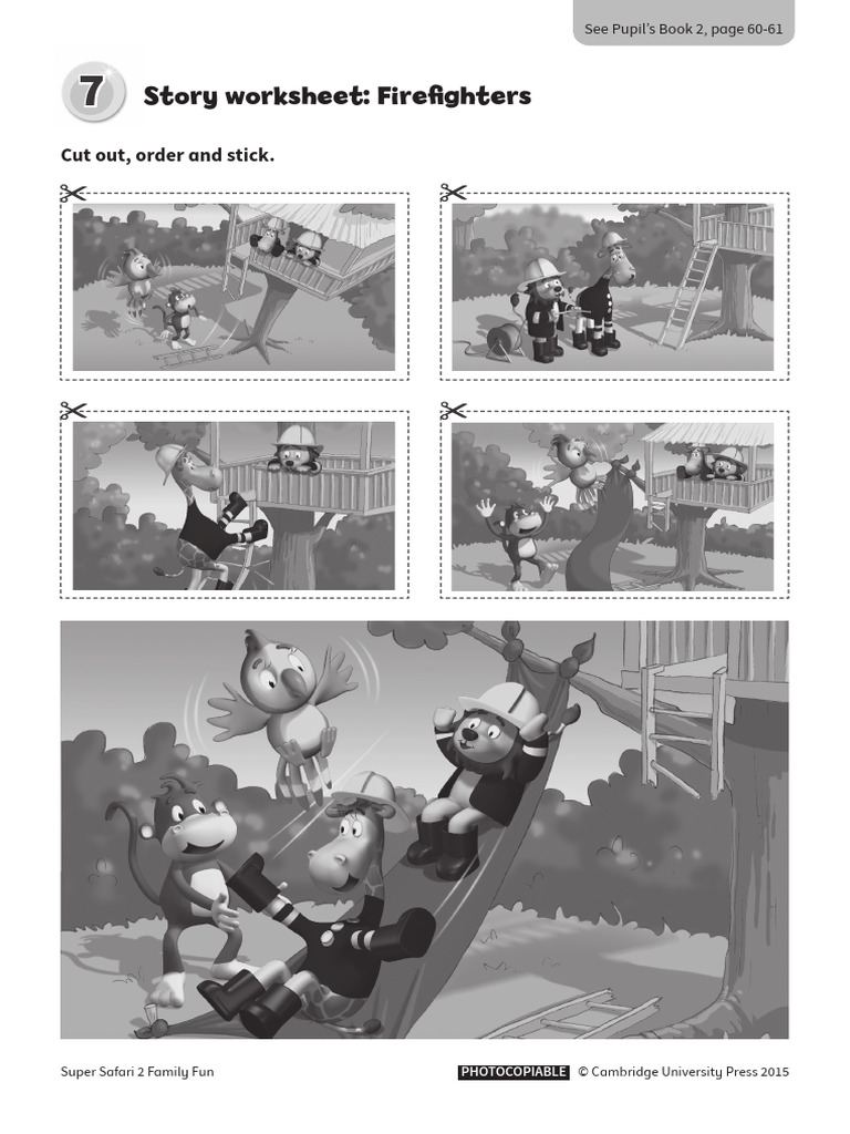 Firefighters Story Worksheet for Kids | PDF