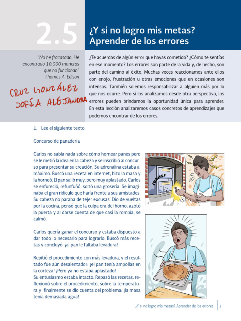 Aprender de los Errores en la Vida | PDF | Panes