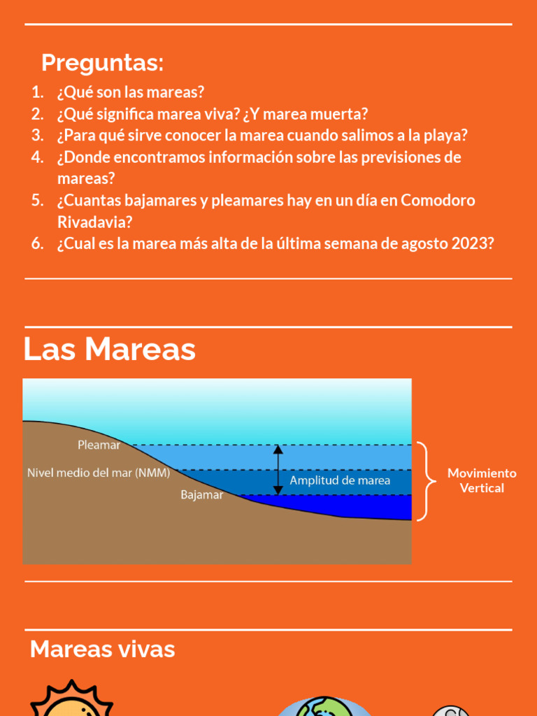 Mareas y Previsiones en Comodoro Rivadavia | PDF | Ciencia y matemáticas