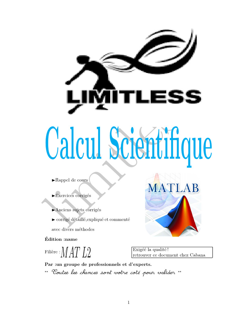 Calcul Scientifique 0 | PDF