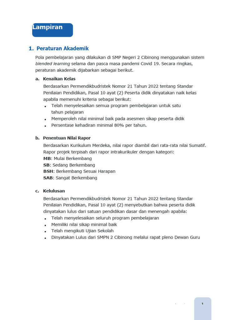 Lampiran Kosp SMPN 2 Cibinong | PDF