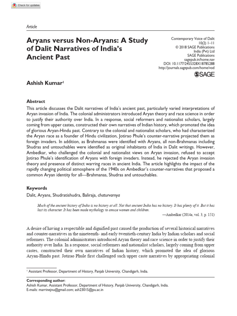 Ashish Kumar | PDF | Dalit