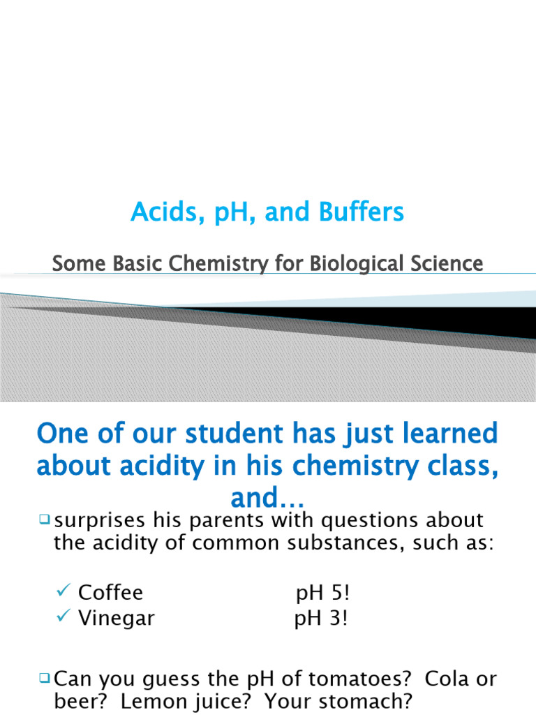 Understanding Buffers and pH in Biology | PDF | Foreign Language ...