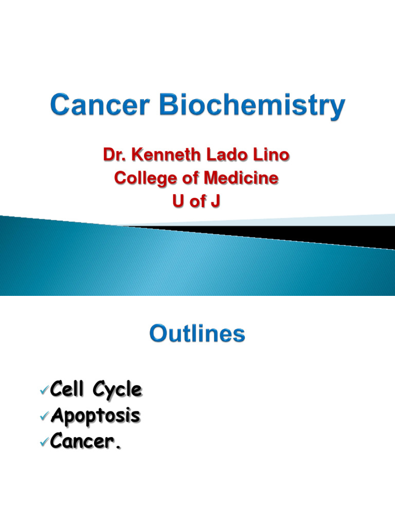Cancer Biochemistry | PDF | Cancer | Carcinogen