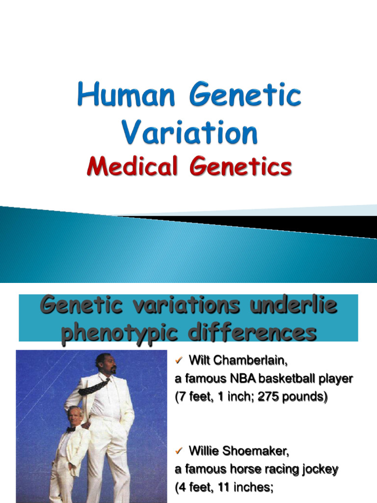 Human Genetics Variation | PDF
