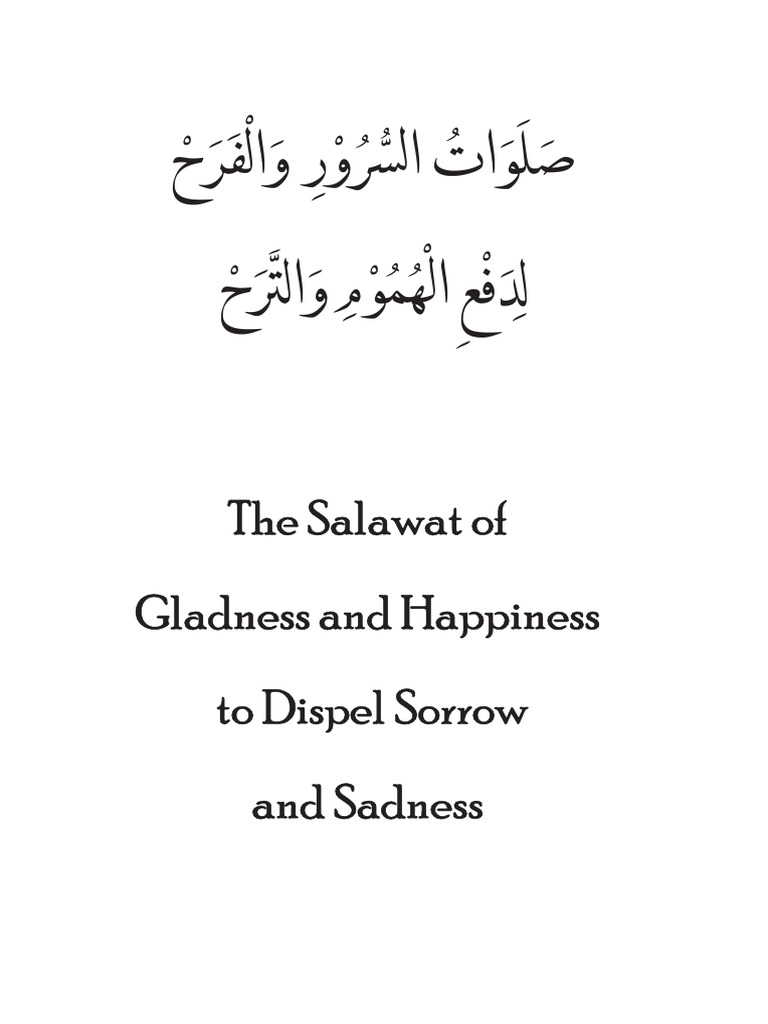 Salawat for Joy and Healing | PDF | Islamic Texts | Persian Philosophy