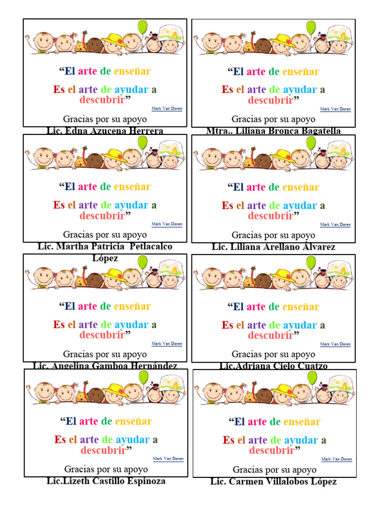 Tarjetas de Distintivos | PDF