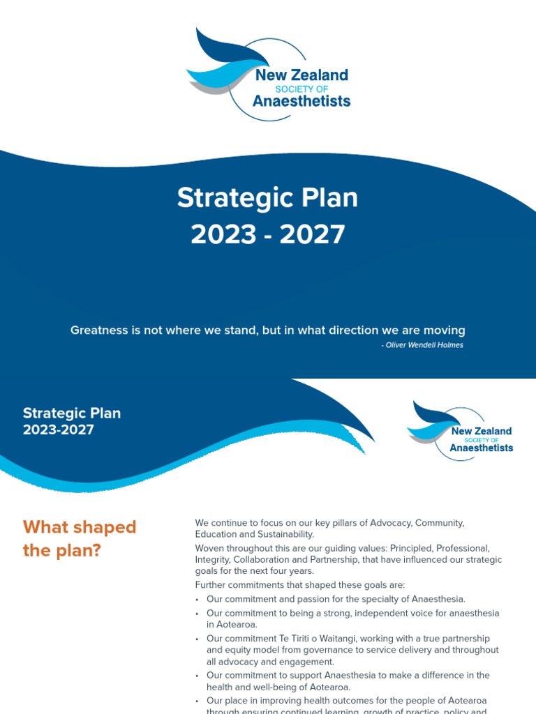 2023 2027 Strategic Plan - LR | PDF | Sustainability | Anesthesia