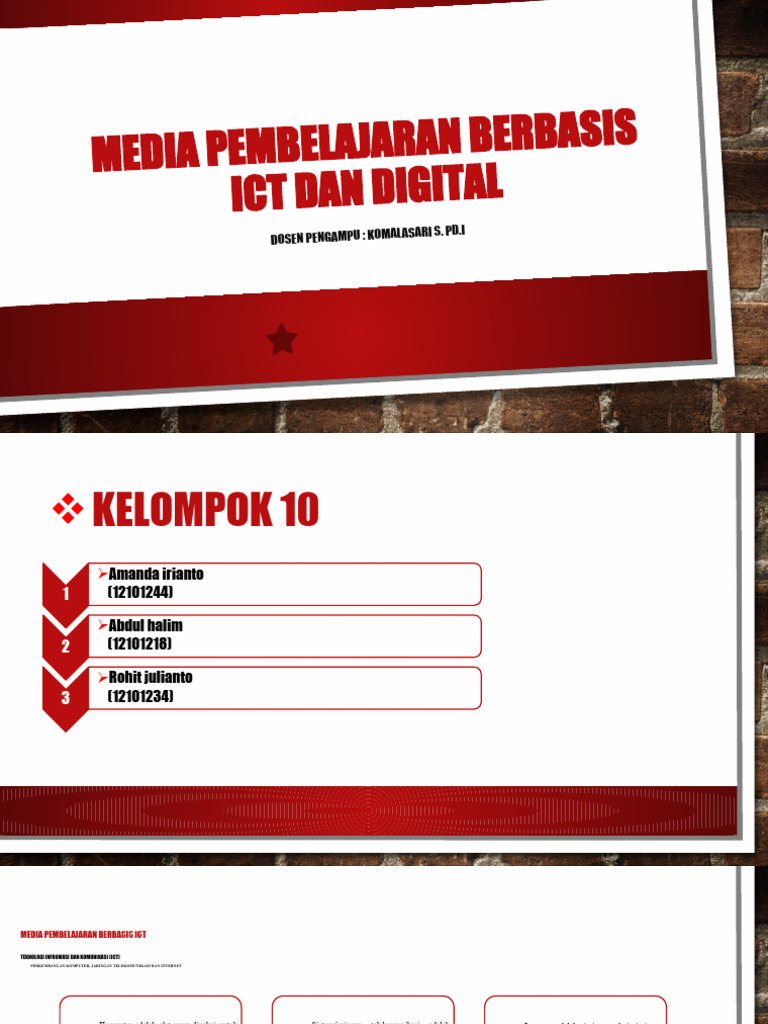 Media Pembelajaran Berbasis Ict Dan Digital | PDF