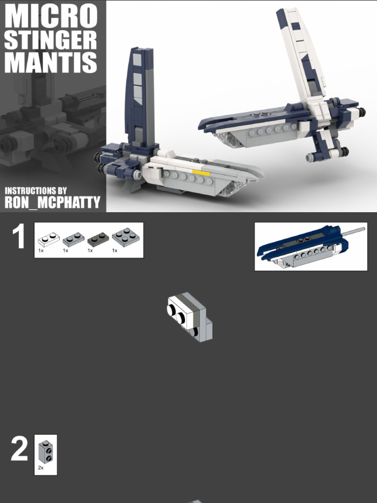 MOC Micro Stinger Mantis by Ron McPhatty v1.1 | PDF