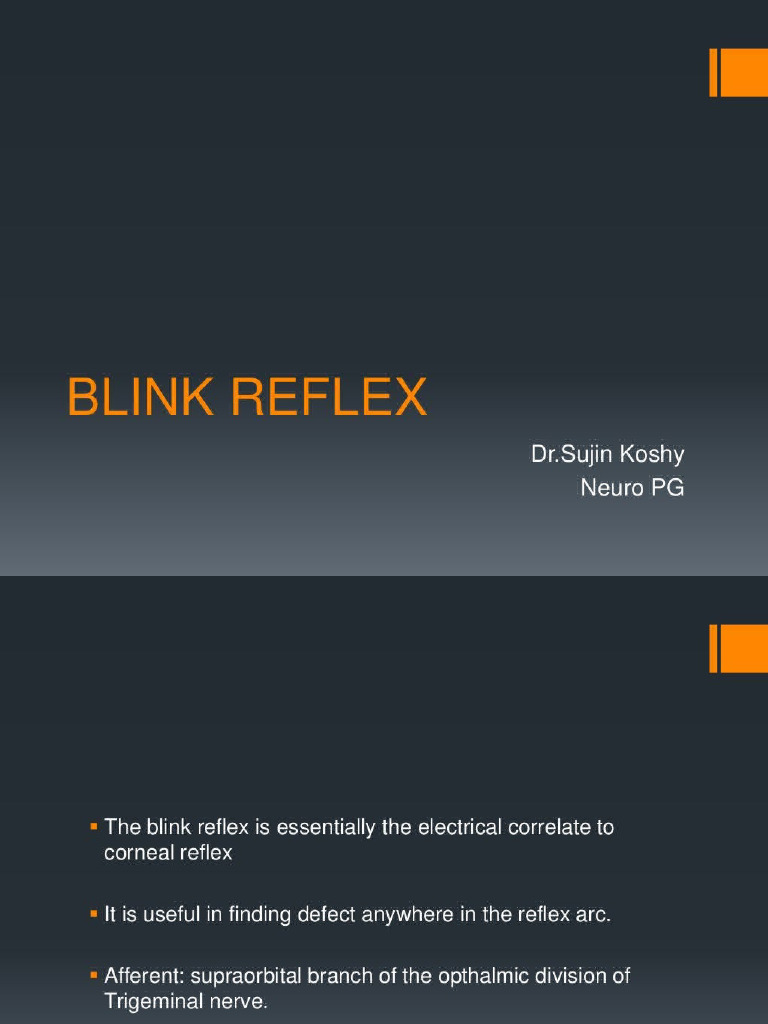 Blink Reflex 1 | PDF