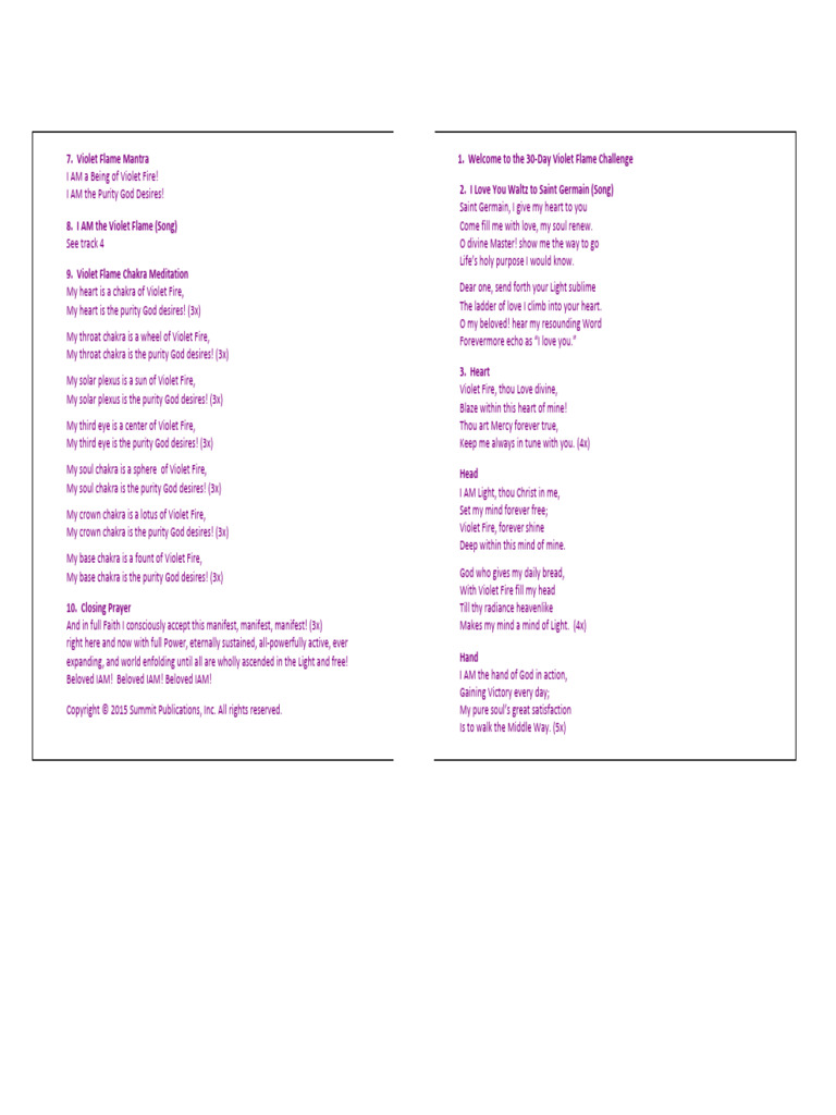 VF Challenge CD Booklet | PDF | Ascended Master | God