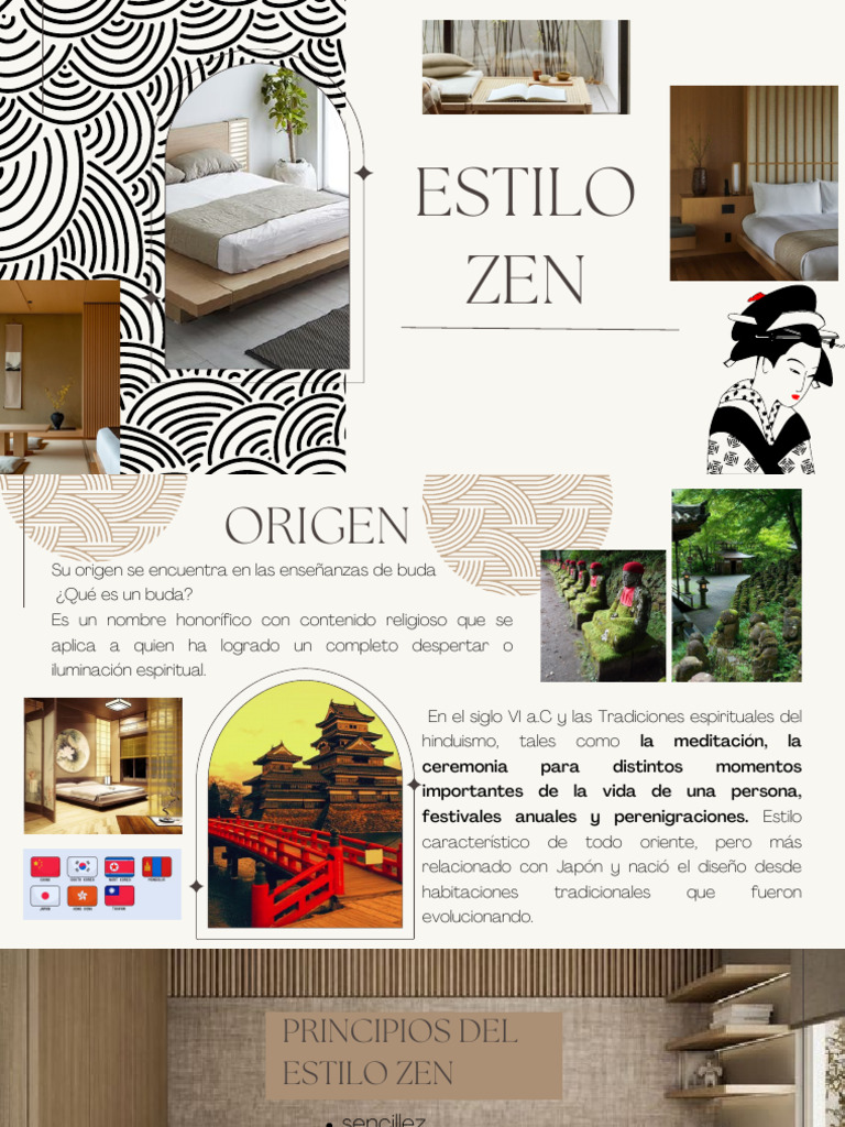 Estilo Zen: Armonía y Simplicidad | PDF | Mueble