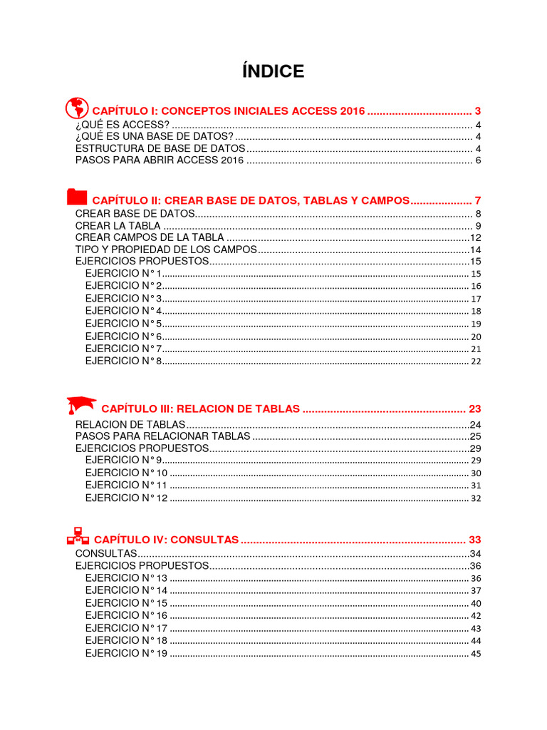 Manual de Access 2016 | PDF