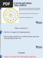 Electric Current and Potential Difference Guide For KS3 Physics ...