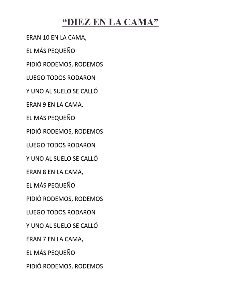 Diez en La Cama | Descargar gratis PDF | Mano