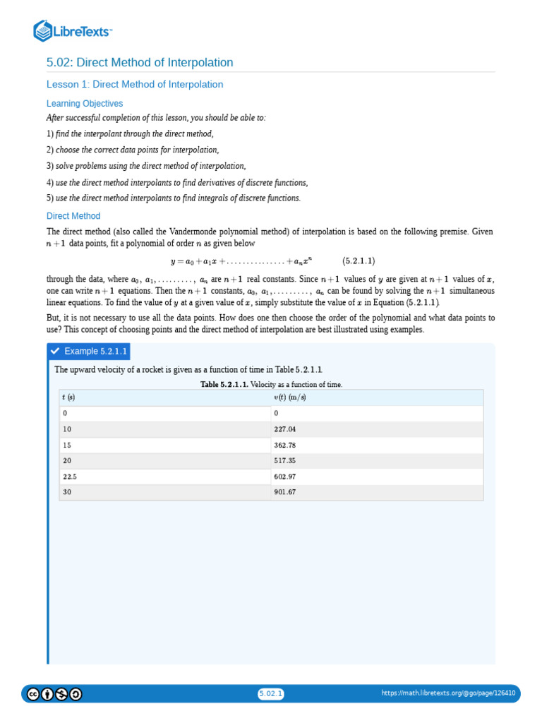 Numerical Interpolation Techniques | PDF | Interpolation | Polynomial