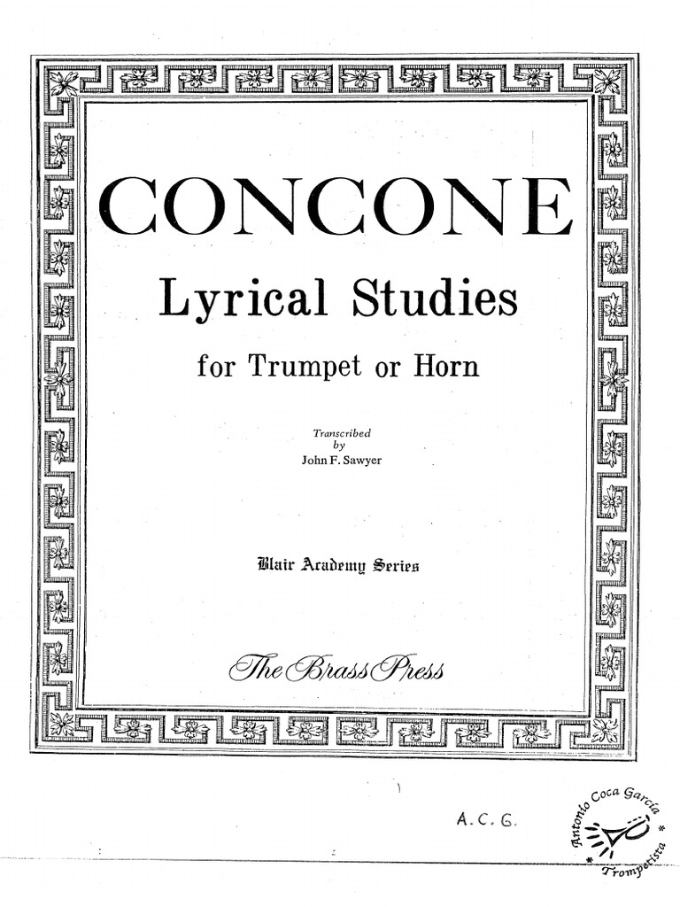 Concone - Lyrical Studies | PDF