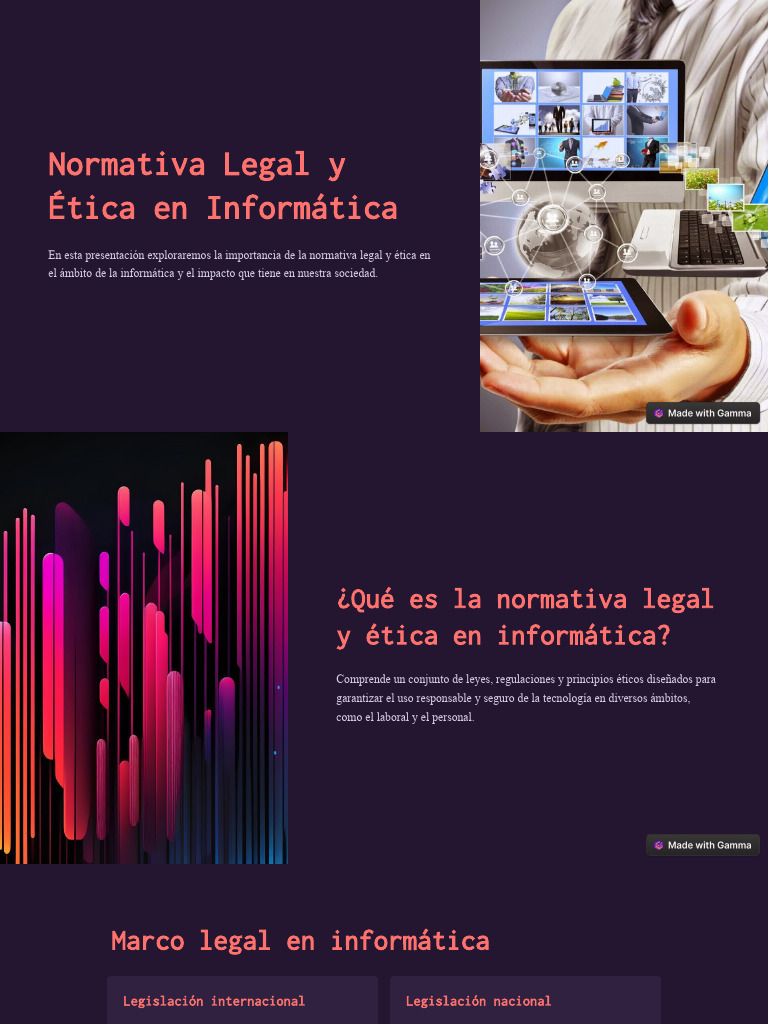 Normativa Legal y Etica en Informatica | PDF | Privacidad | La ...