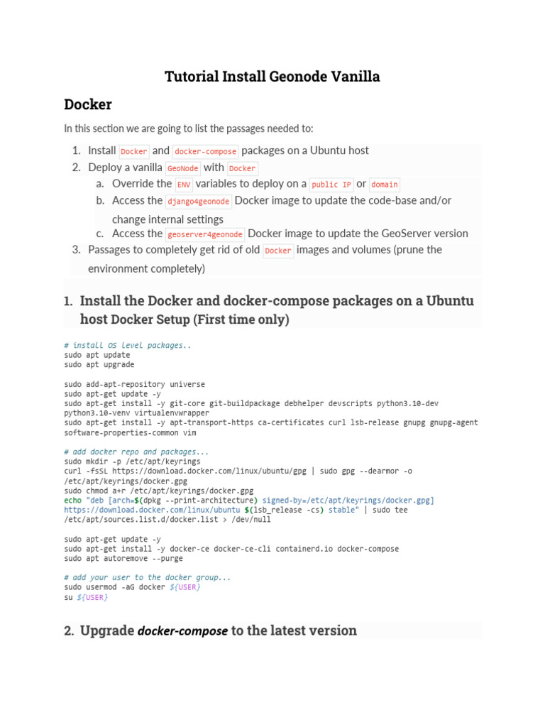 Tutorial Install Geonode Vanilla | PDF | Linux Distribution | Free Content