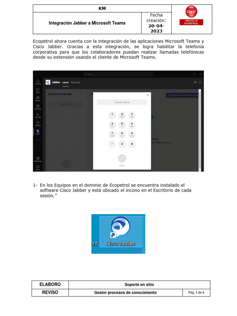 Integración de Jabber en Microsoft Teams | PDF | Microsoft | Ventana ...
