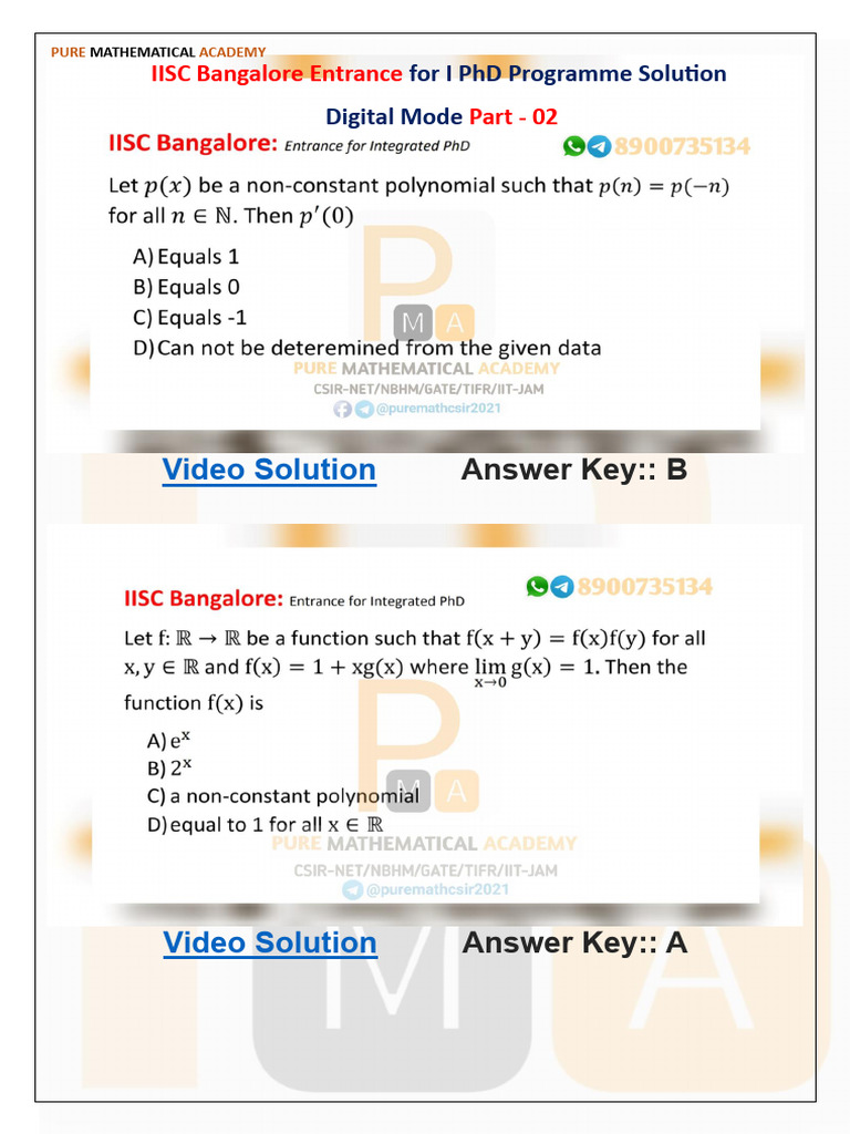 IISC Bangalore PYQ Part 02 | PDF | Technology & Engineering