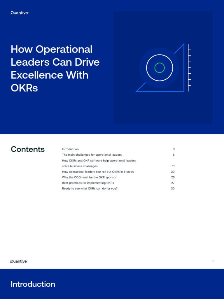 How Operational Leaders Can Drive Excellence With OKRs | PDF | Change ...