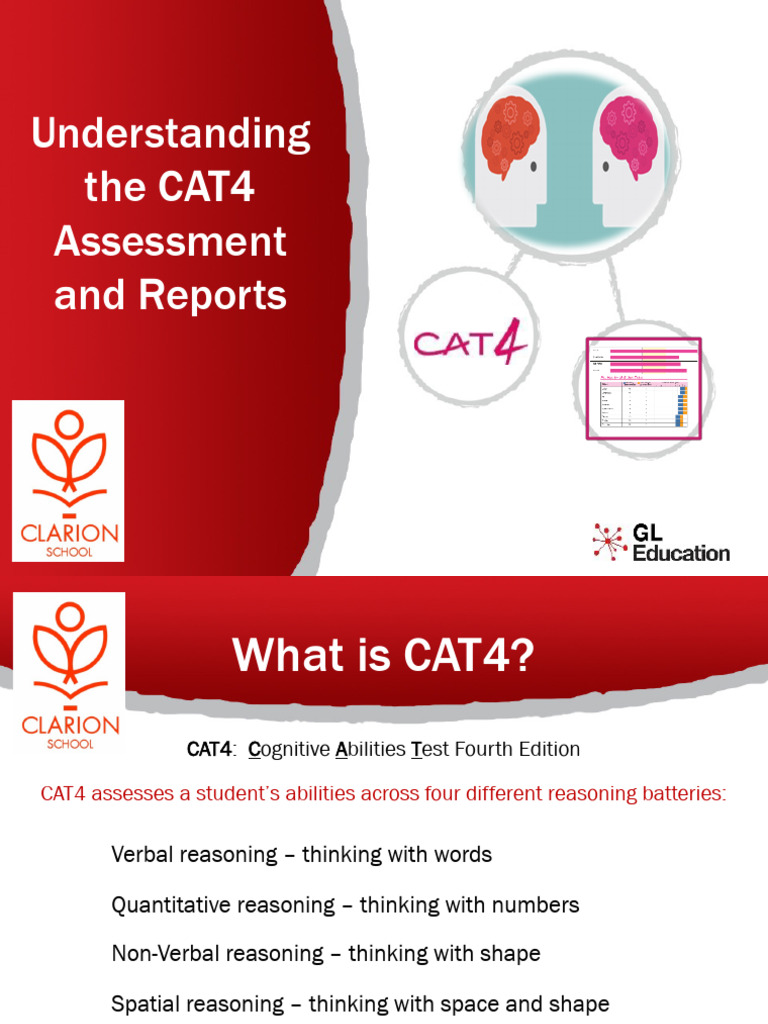 Understanding The CAT4 For Parents 29 | PDF | Reason | Learning