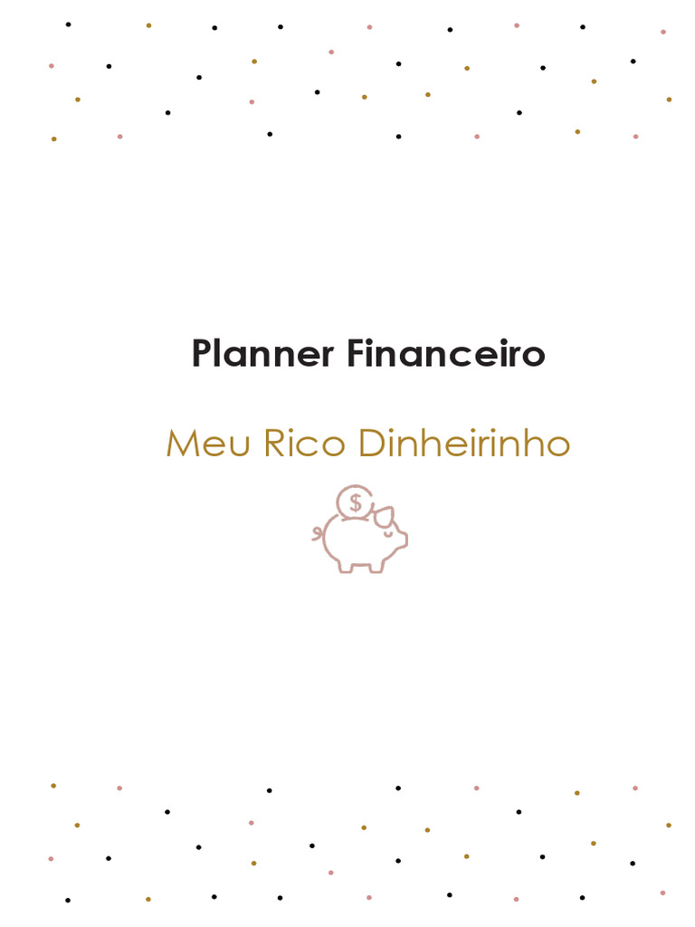 Planner Financeiro Meu Rico Dinheirinho | PDF