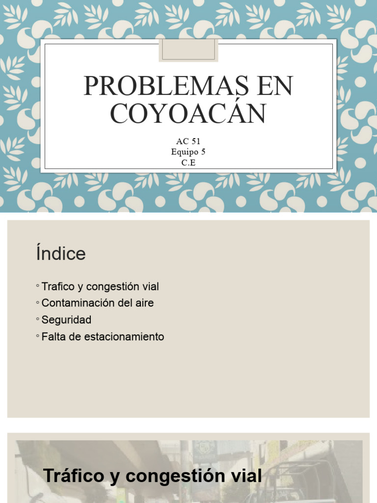 Problemas en Coyoacán | PDF