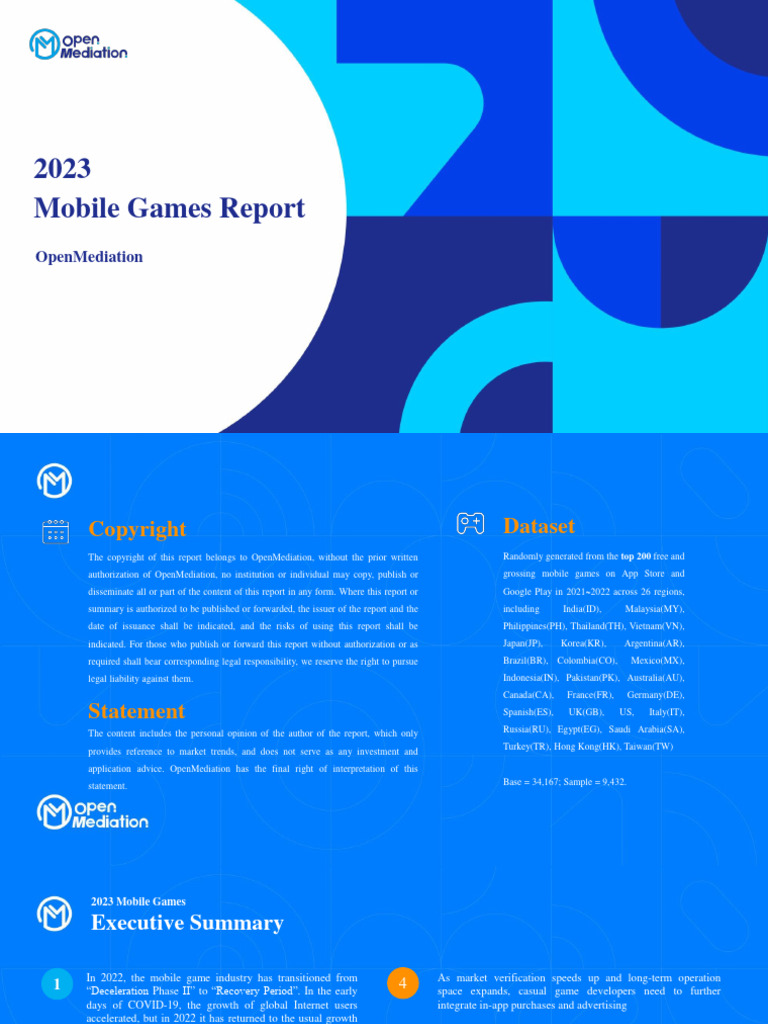 2023 Mobile Games Report OpenMediation | PDF | Economies