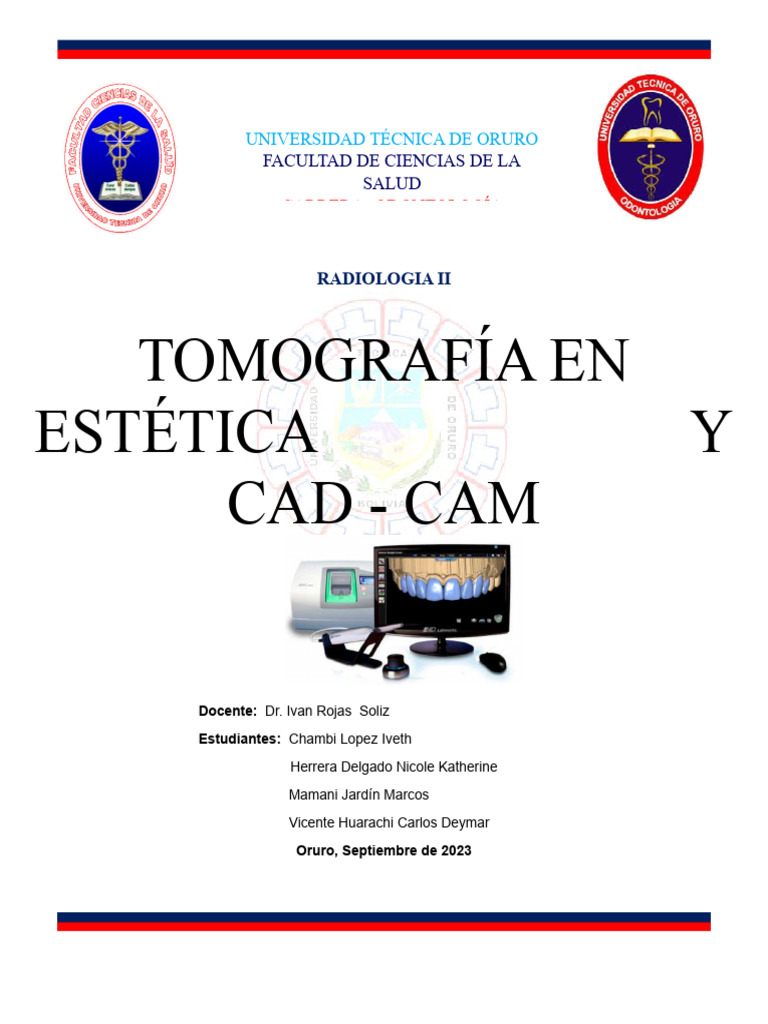 Cad Cam | PDF | Dentadura postiza | Ct Scan