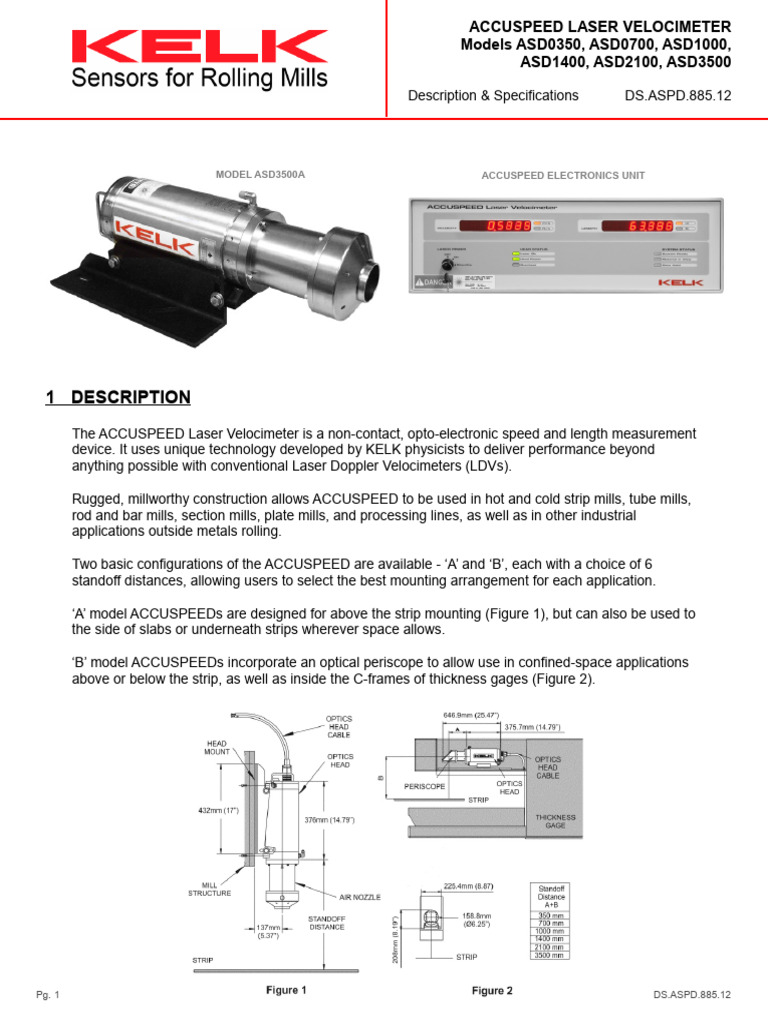 ACCUSPEED Non-Contact Velocimeter Overview | PDF | Optics | Input/Output