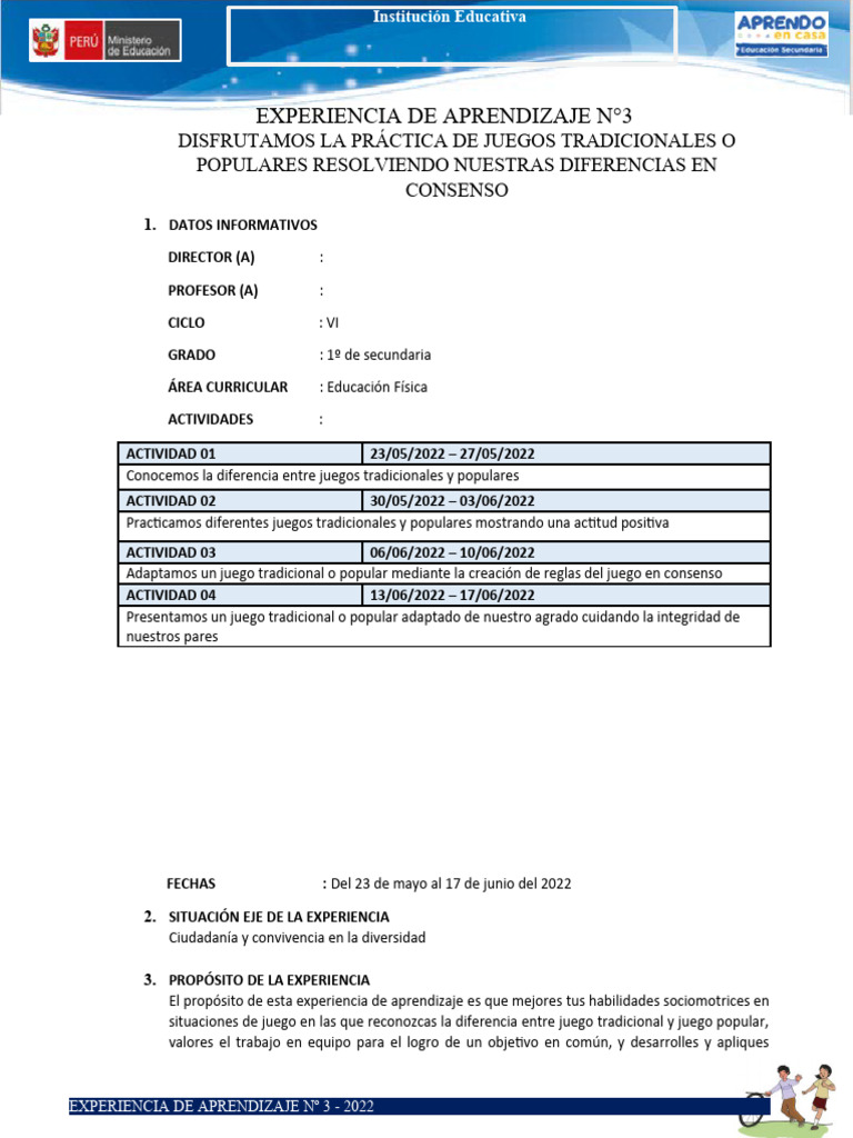 Eda 3 | PDF | Aprendizaje | Experiencia