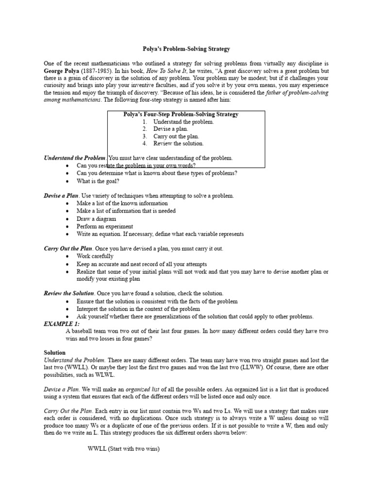 Part 1. Problem Solving | PDF Part 1. Problem Solving | PDF