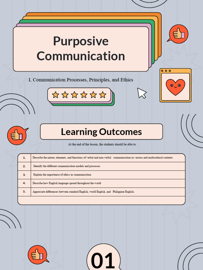Lesson 1 - Purposive Communication | PDF | Communication | Nonverbal Communication
