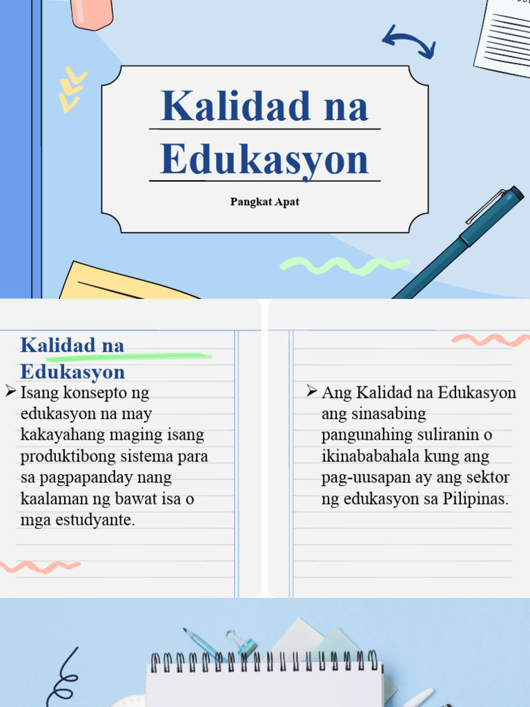 Kalidad Na Edukasyon Pangkat Apat | PDF