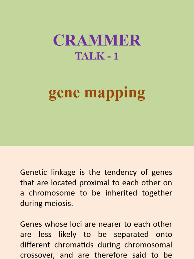 Gene Mapping | PDF | Genetic Linkage | Biological Evolution