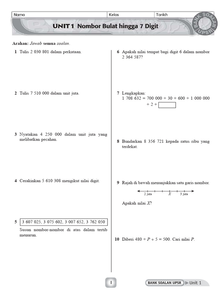 Topikal Math uPsR | PDF