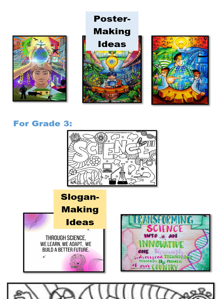 Science Poster and Slogan Ideas | PDF | Career & Growth | Social Science