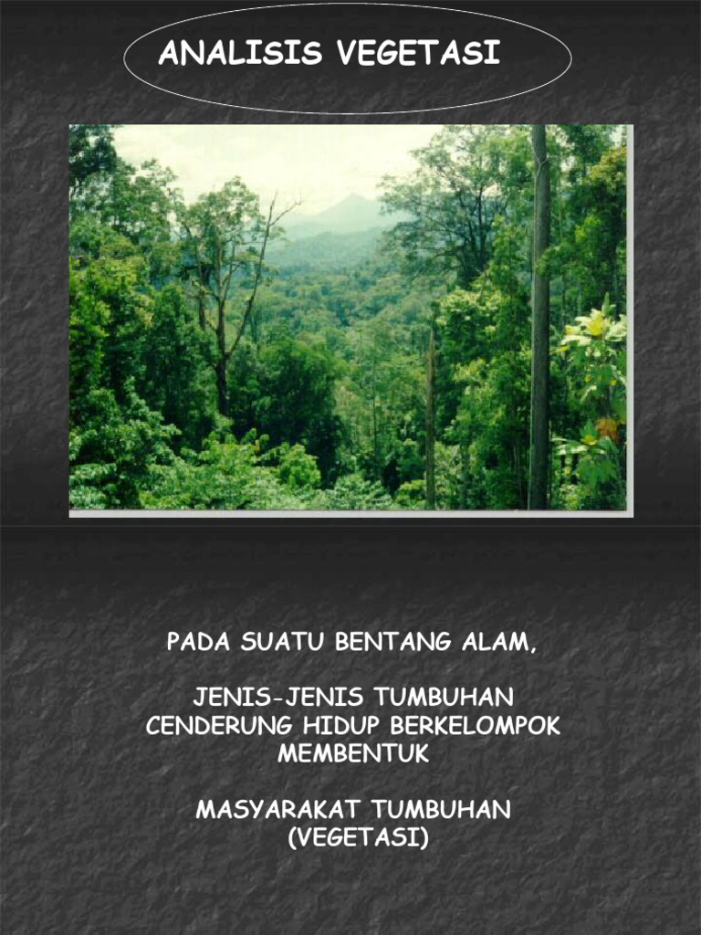 Analisis Vegetasi dan Strata Tumbuhan | PDF | Pengelolaan Keuangan ...