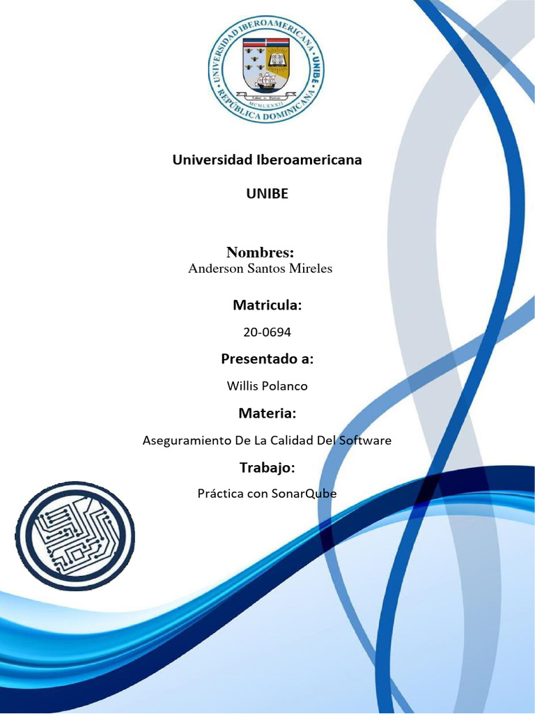Santos - Anderson - Práctica Con SonarQube | PDF