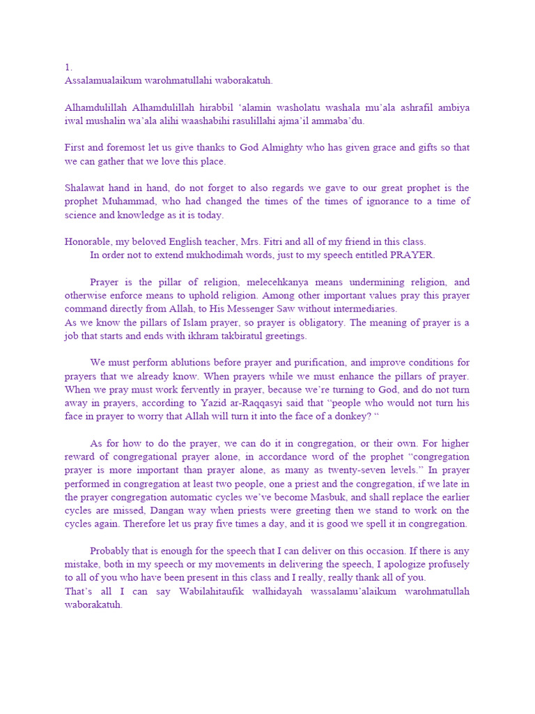 Speech 1 | PDF | Gratitude | Adolescence