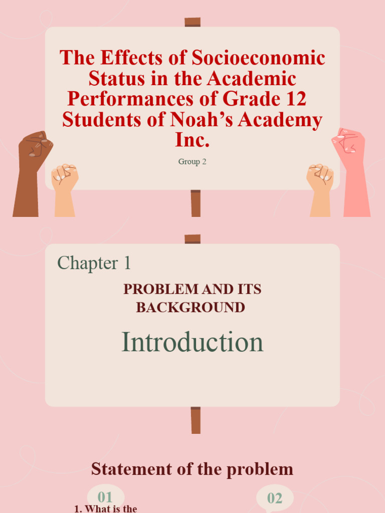 Effects of Socioeconomic Status Thesis Defense | PDF | Socioeconomic ...