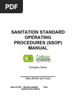 SSOP Guidelines for Food Safety | PDF | Sanitation | Safety