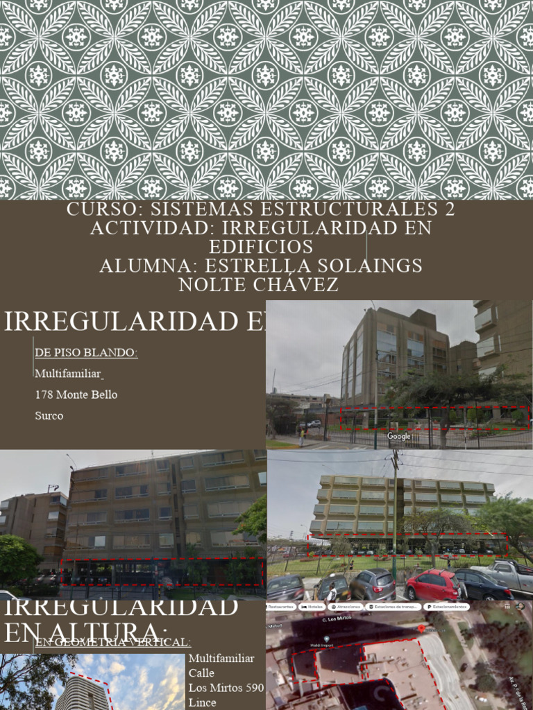 Irregularidades en Edificios | PDF
