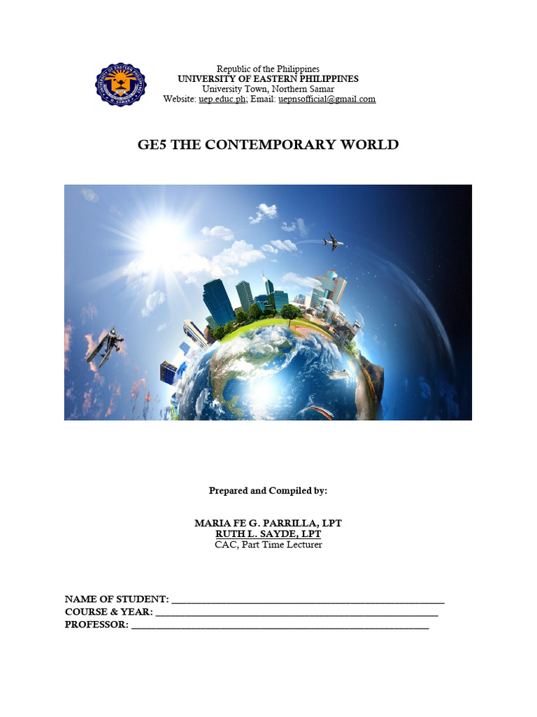 GE5 TCW Module 1 | PDF | Globalization | Economies